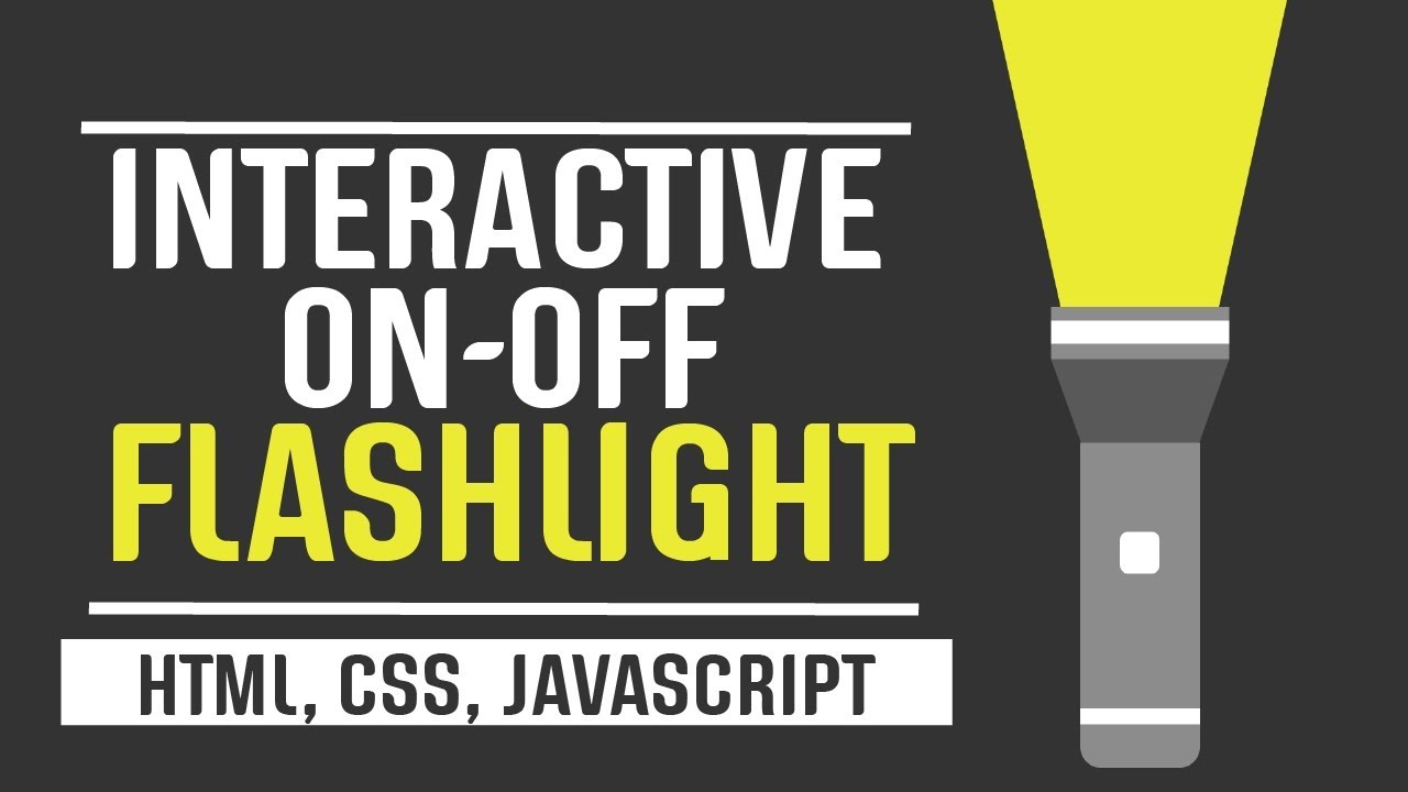 Interactive Flashlight With Javascript | HTML, CSS, Javascript Tutorial