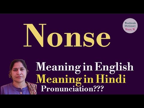 nonse meaning l meaning of nonse l nonse kya matlab hota hai l vocabulary