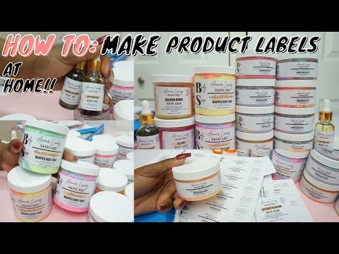 HOW TO MAKE CUSTOM LABELS FOR YOUR BUSINESS UNDER $20 | MAKE YOUR OWN PRODUCT LABELS AT HOME!!