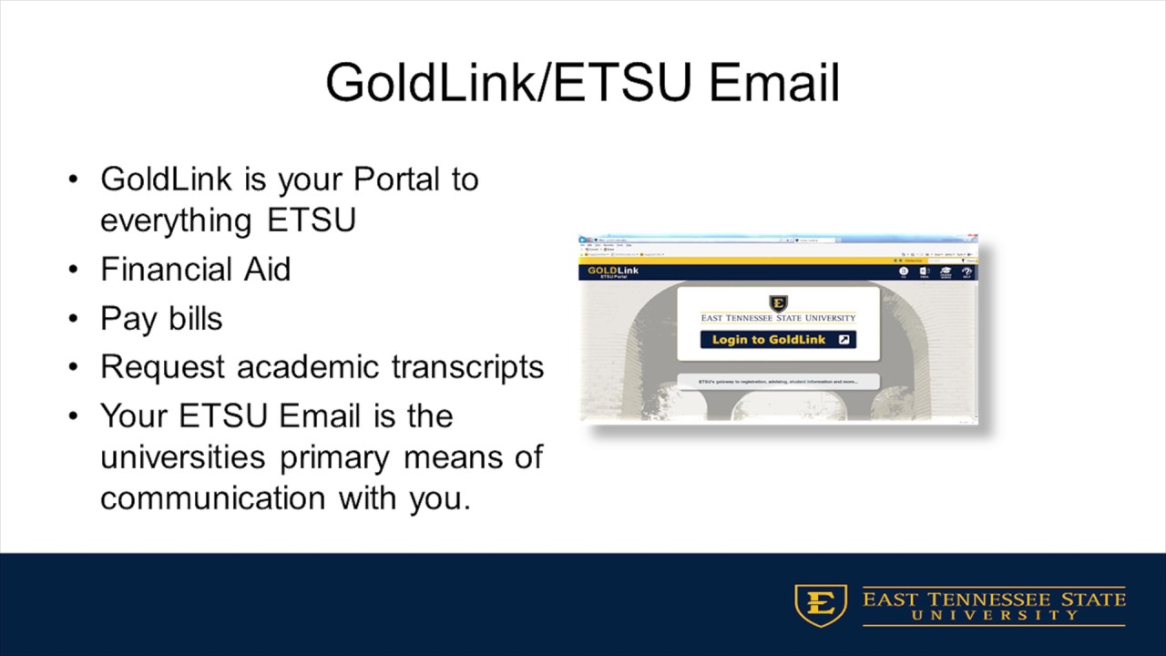 LAUNCH - Goldlink ETSU Email - Online (KT Done)
