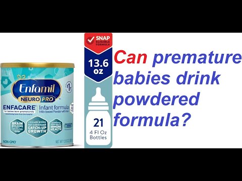 Can premature babies drink powdered formula?