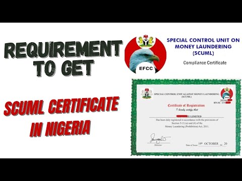 REQUIREMENTS TO GET SCUML CERTIFICATE ONLINE 2024