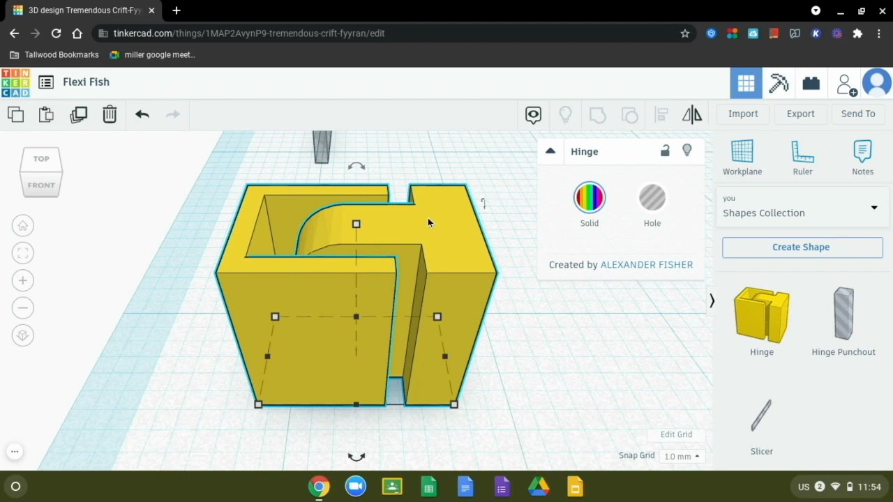 Create Flexi 3D Objects in Tinkercad