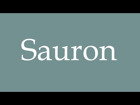 How to Pronounce ''Sauron'' Correctly in French