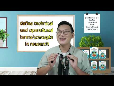 Q4 Module 2: Giving Technical and Operational Definitions