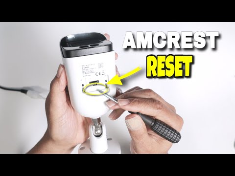 How to reset Amcrest camera to factory default (lost password)