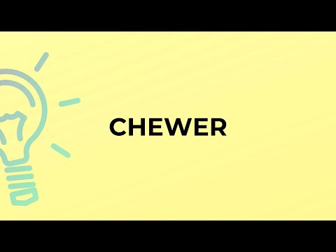 What is the meaning of the word CHEWER?