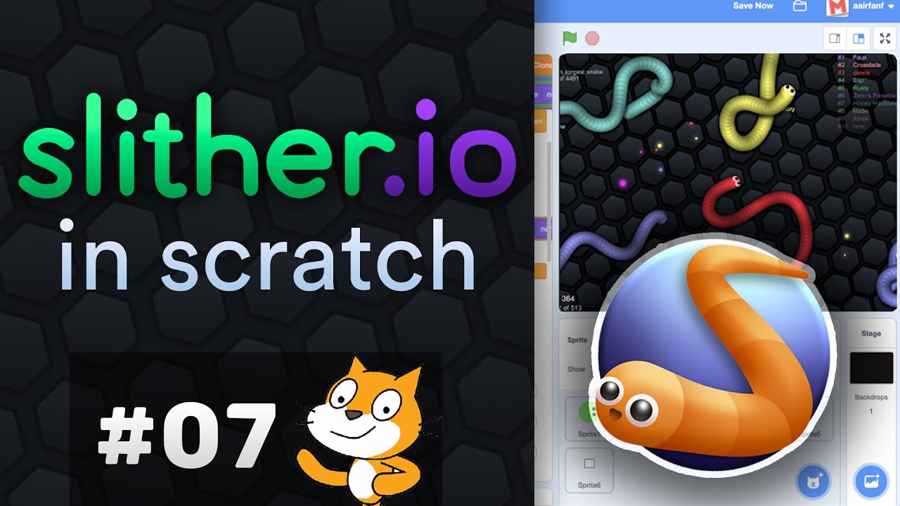 Scratch Tutorial: Slither.io in Scratch! (Part 7)