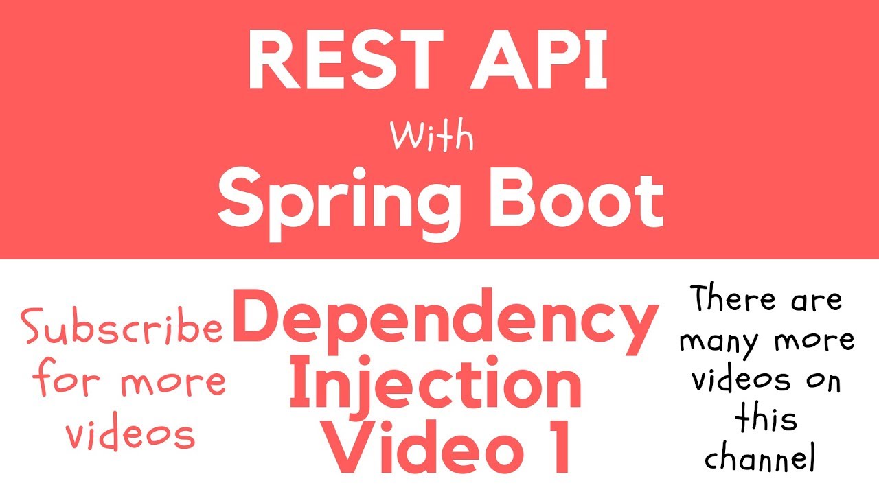 REST API with Spring Boot - Dependency Injection. A practical example.