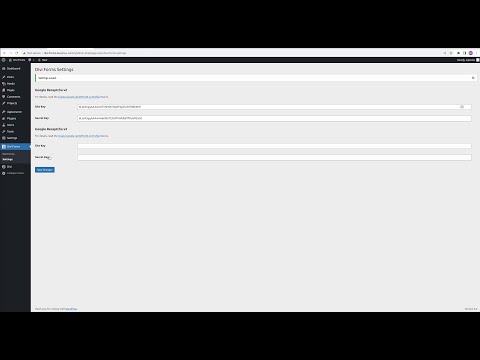 Add reCAPTCHA v2 "SITE KEY" and "SECRET KEY" to WordPress