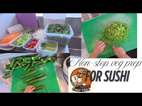 Vegetable prep in 20 min for a busiest restaurant in london / Chef yogi