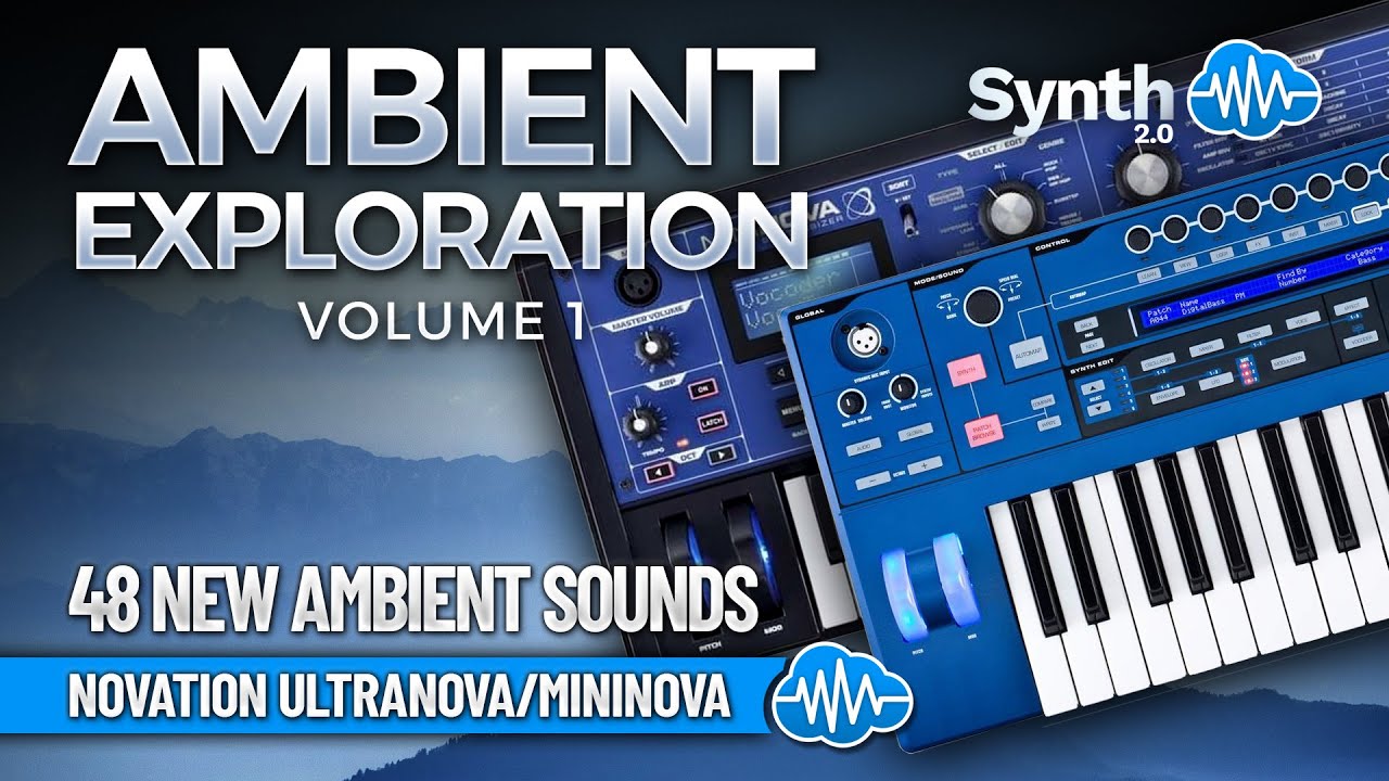 Novation Ultranova Mininova: Ambient Exploration V1 48 presets soundset
