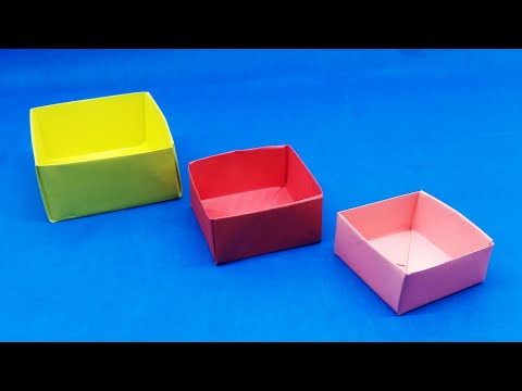 How to make a paper box | DIY paper box idea | Easy Origami box ...
