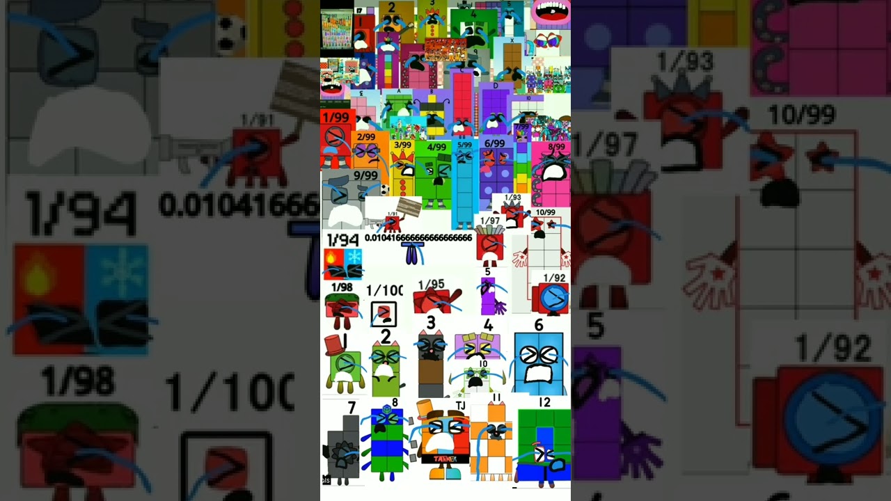 number blocks crying 1 to 200