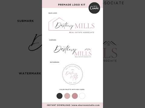 Real Estate Logo | Editable Canva Template #logodesign #realtorlogo #realestate #logoroom