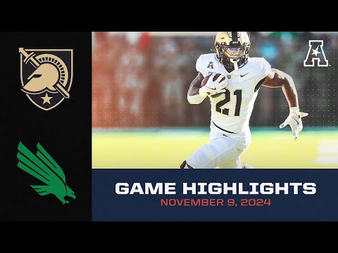 Game Highlights: Army vs North Texas (Nov. 9, 2024)