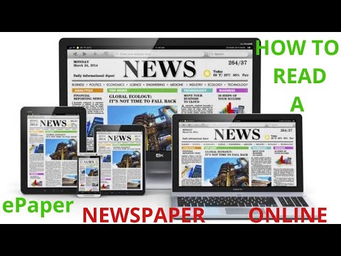 How to read a newspaper online // ePaper or Digital newspaper