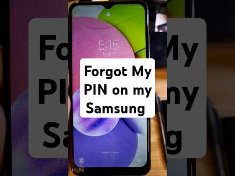 HELP ⚠️ I Forgot my Pin on my Samsung Galaxy - Yes You have to reset your Galaxy A03s