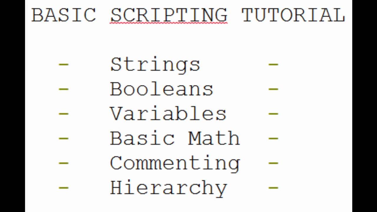 ROBLOX Lua - Basic Scripting Tutorial #1