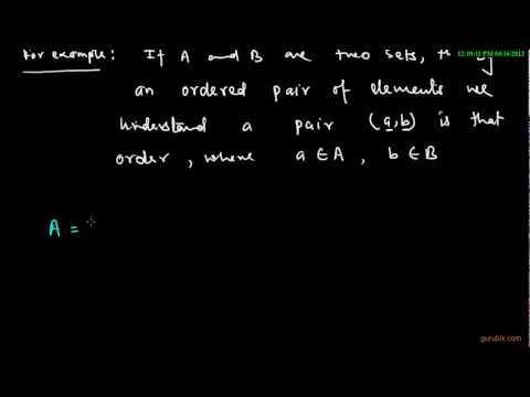 Ordered Pairs | Theory of Relations | Math Lessons