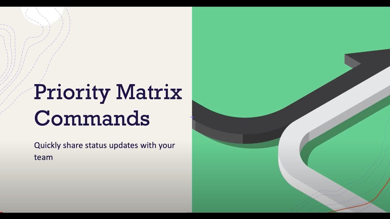 Priority Matrix Best Practices- Using Commands