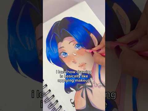 makeup 🤝 drawing #viral #art #oc #drawing #ocs #animeart #artist #sketch #makeup #draw #creative