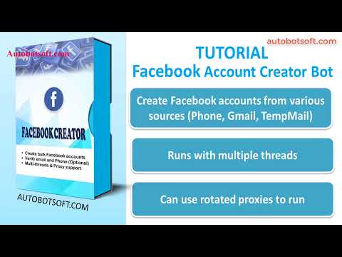 How To Use Facebook Account Creator Bot - Facebook Registration tool