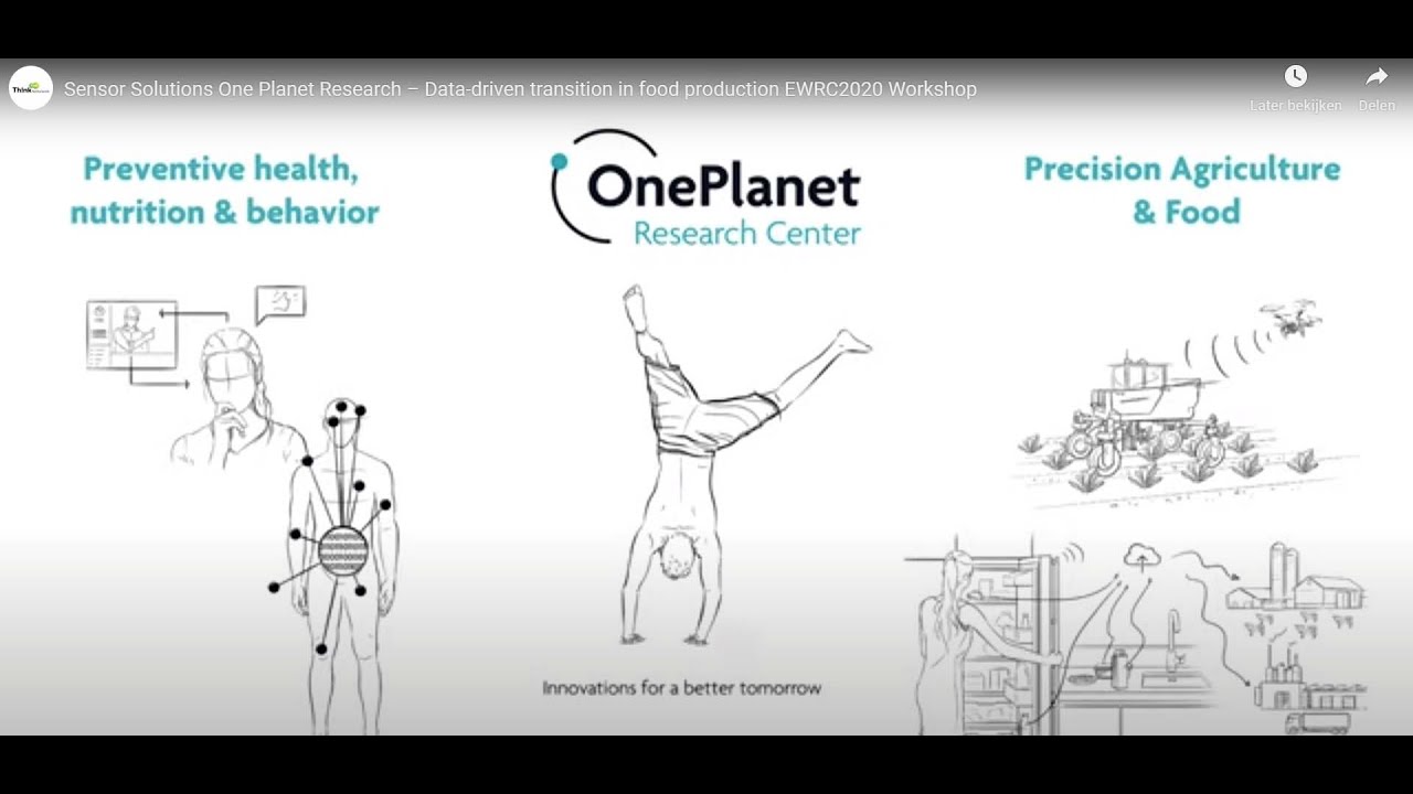 Sensor Solutions One Planet Research – Data-driven transition in food production EWRC2020 Workshop