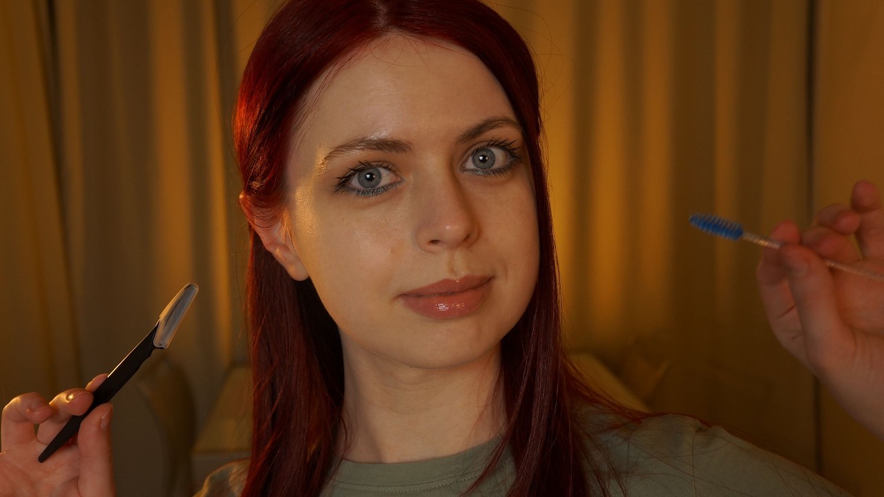 [ASMR 2 HOURS] Barbershop | Trimming and Tinting Your Eyebrows
