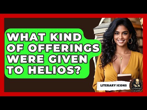 What Kind Of Offerings Were Given To Helios? - Literary Icons