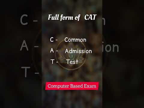 Full Form Of Cat || Computer Based Exam #coolgurukul #competetive #cbt #shorts #shorts