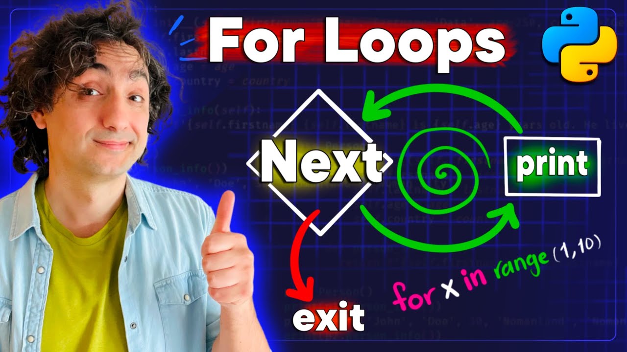 Python For Loops (Visually Explained) | #Python Course 17
