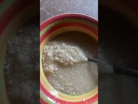 Best African food for hunger #gari