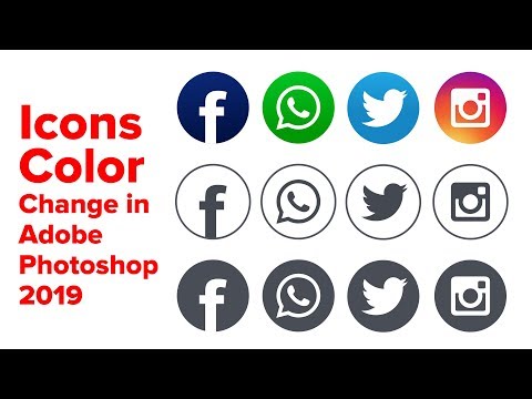 How to Change the color of Raster Icons in Photoshop | UI UX Design | Quick Tip | 2019