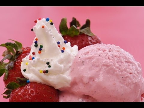 Strawberry Ice Cream: Recipe: (How to Make) NO MACHINE! Easy! Diane Kometa - Dishin With Di Ep. 94