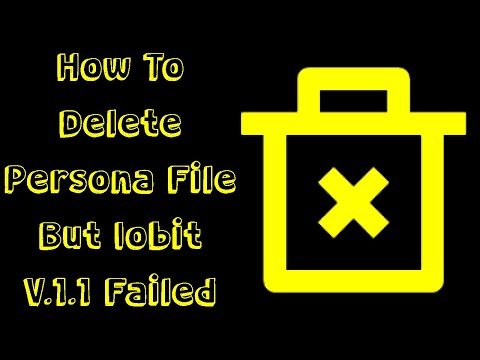 How To Delete Minecraft Bedrock For Windows Persona File But Iobit v.1.1 failed