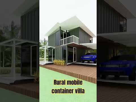 Desain vila kontainer bergerak pedesaan