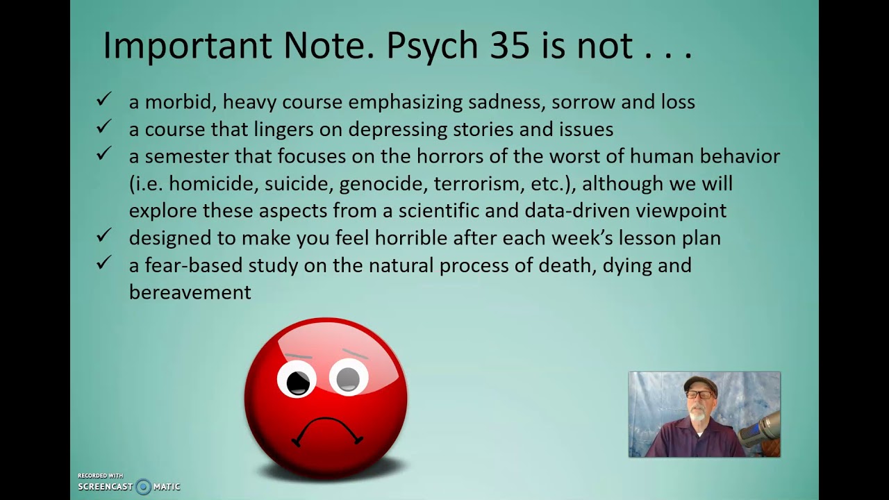 Psych 35 Welcome