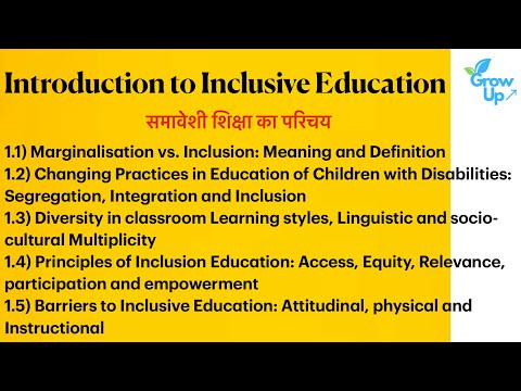 Introduction to Inclusive Education