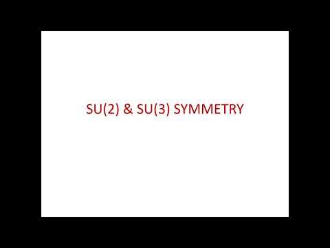 SU(2) and SU(3) symmetry# Elementary physics # Particle physics #Nuclear Physics#