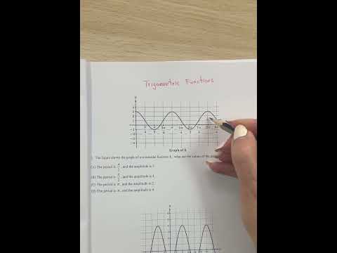 Find the period and the amplitude of the trigonometric function #school #solve #find #graph