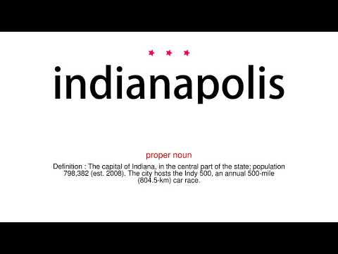 How to pronounce indianapolis - Vocab Today