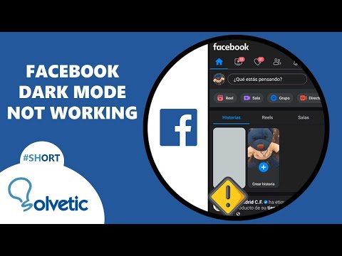 FACEBOOK DARK MODE not working ✅ 1Min #Shorts