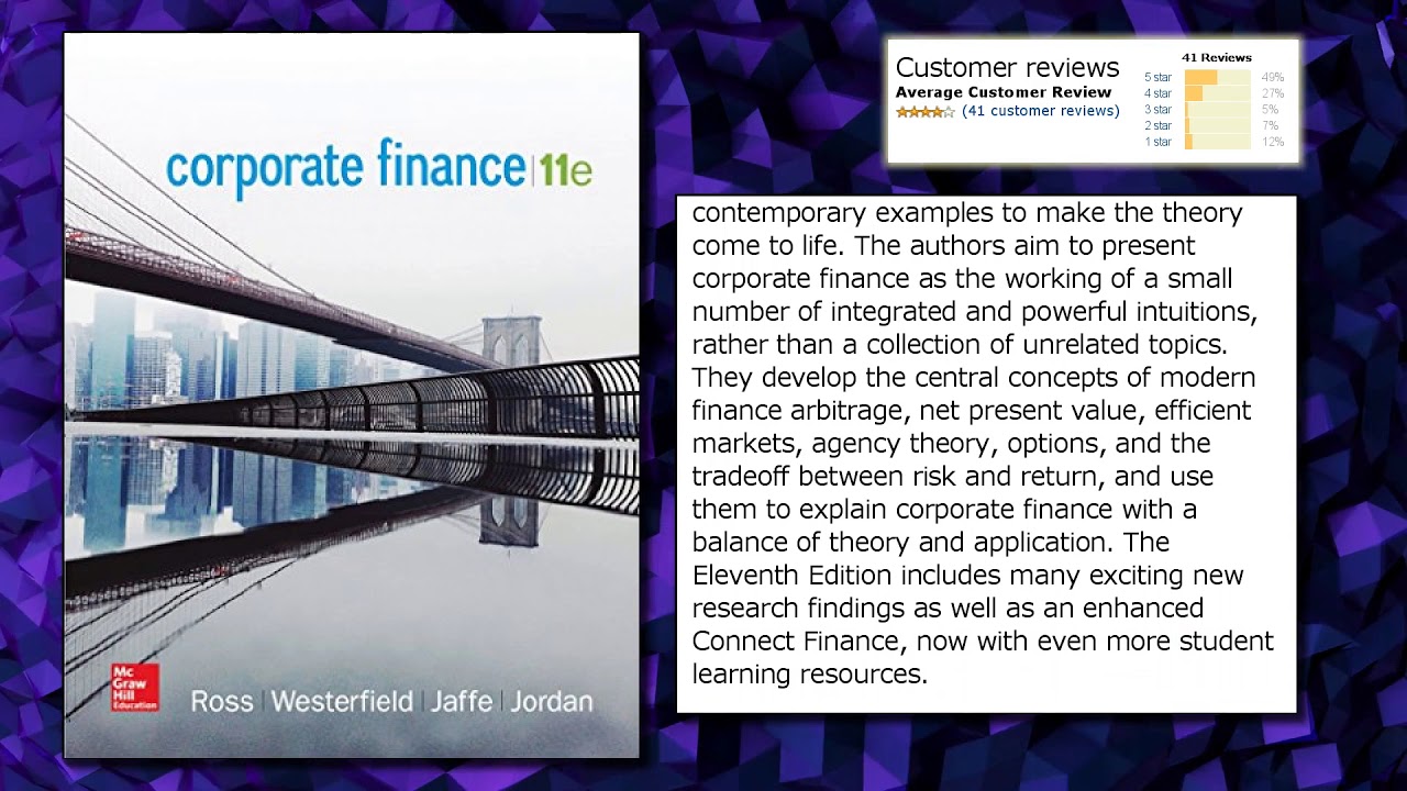 Corporate Finance (The Mcgraw-Hill/Irwin Series in Finance, Insurance, and Real Estate)