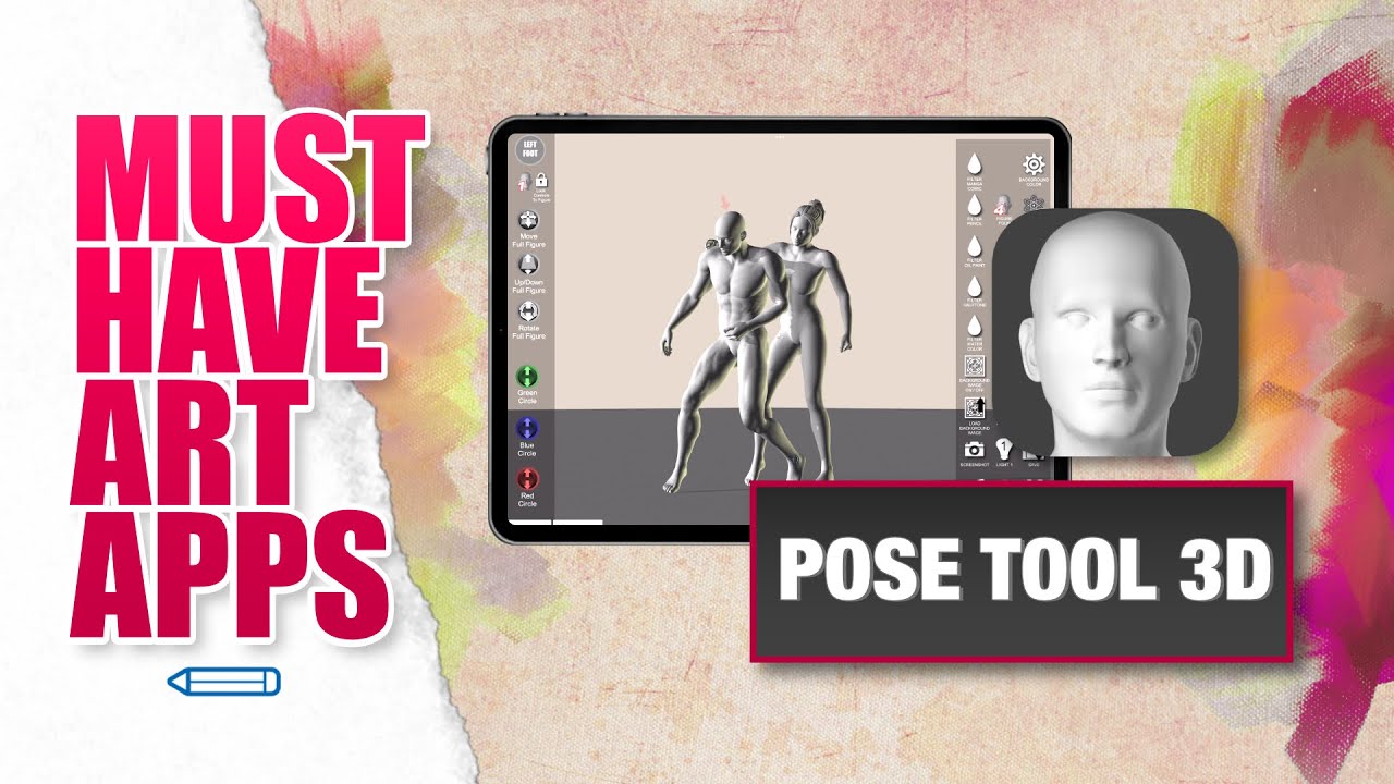 MUST HAVE ART APPS - Pose Tool 3D