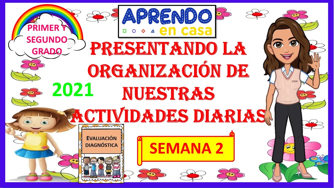 PRESENTANDO LA ORGANIZACION DE NUESTRAS ACTIVIDADES DIARIAS-1ER Y 2DO GRADO-EVAL.DIAGNOSTICA