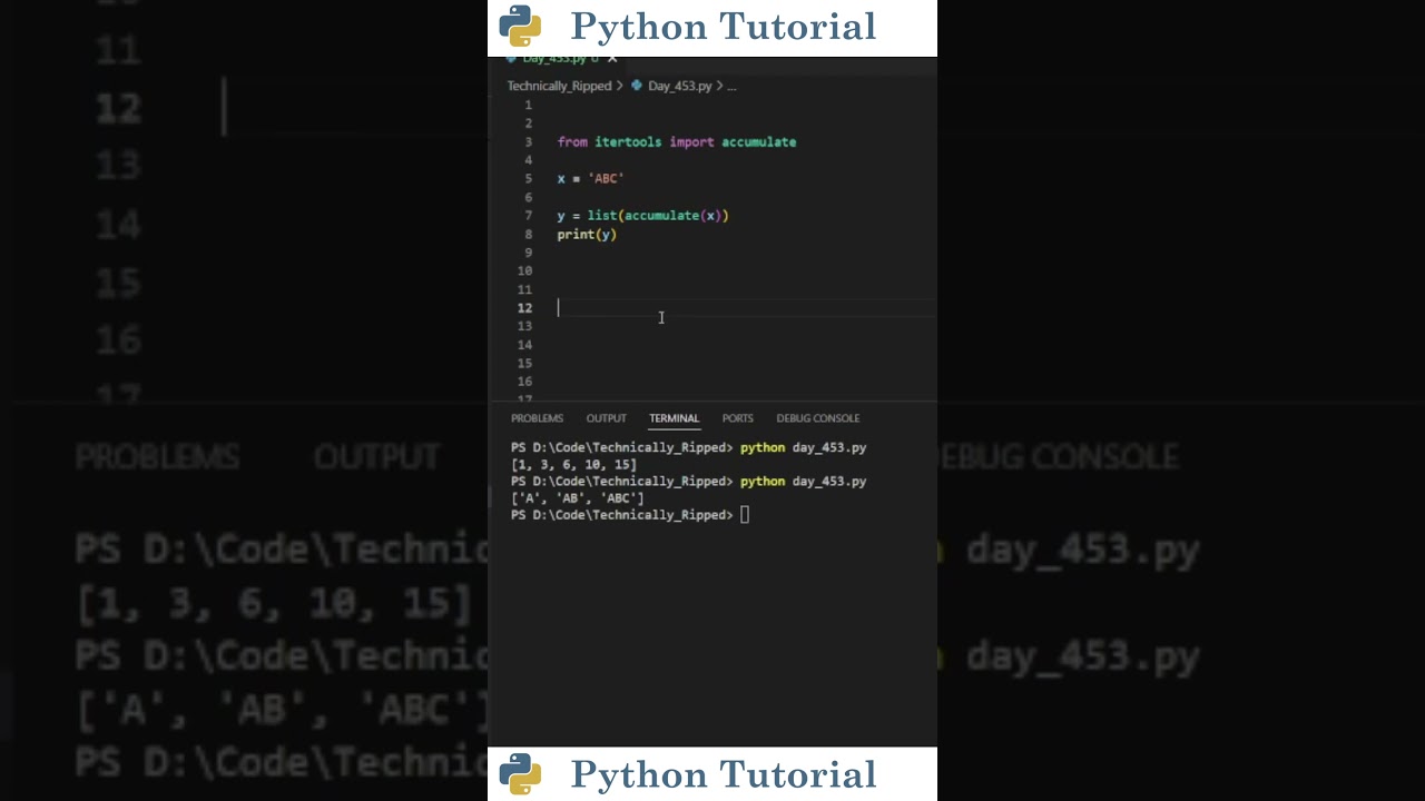 Calculating Accumulated Sums From Python Lists | Python Tutorial
