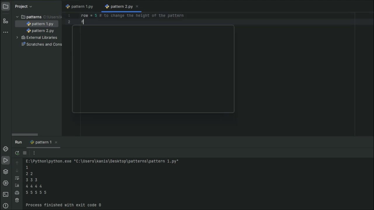 Python Star Pattern  Program  2 | Python For beginner | Code Verse