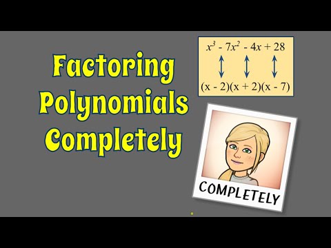 How to Factor Polynomials Completely