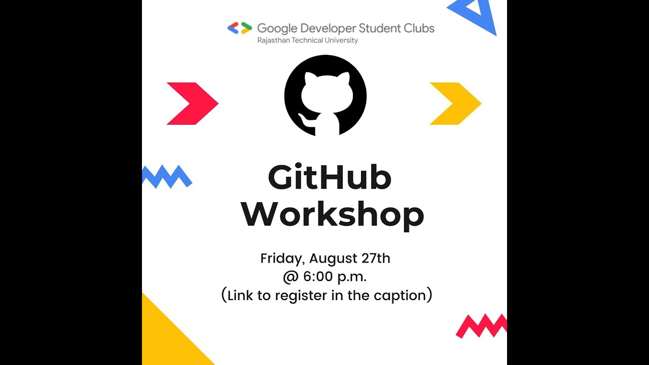 GitHub Workshop - August 27,2021 | GDSC RTU